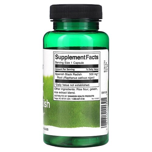 Swanson Full-Spectrum Spanish Black Radish Antioxidant Support 500mg 60 ...
