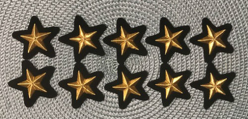 US NAVY LINE OFFICERS UNIFORM SLEEVE STARS PAIR * BRAND NEW TOP QUALITY ...