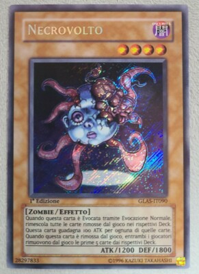 Necroface GLAS-IT090 Secret Rare 1st Edition Yugioh NM | eBay