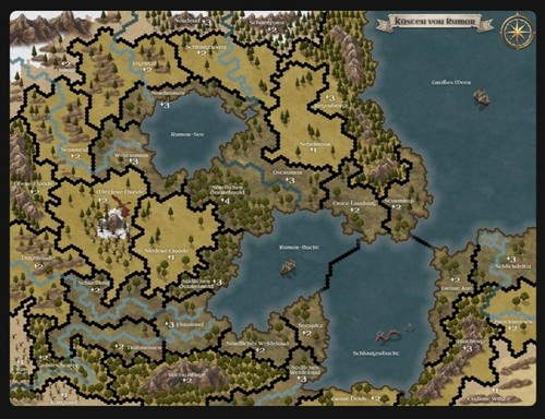 DnD DSA Tabletop Risiko Risk Spielplan Spielbrett Fantasy Karte Spiel ...