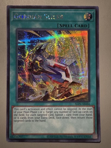 YUGIOH GORDIAN SLICER ASIA ENGLISH EDITION ALIN-AE066 SECRET RARE | eBay