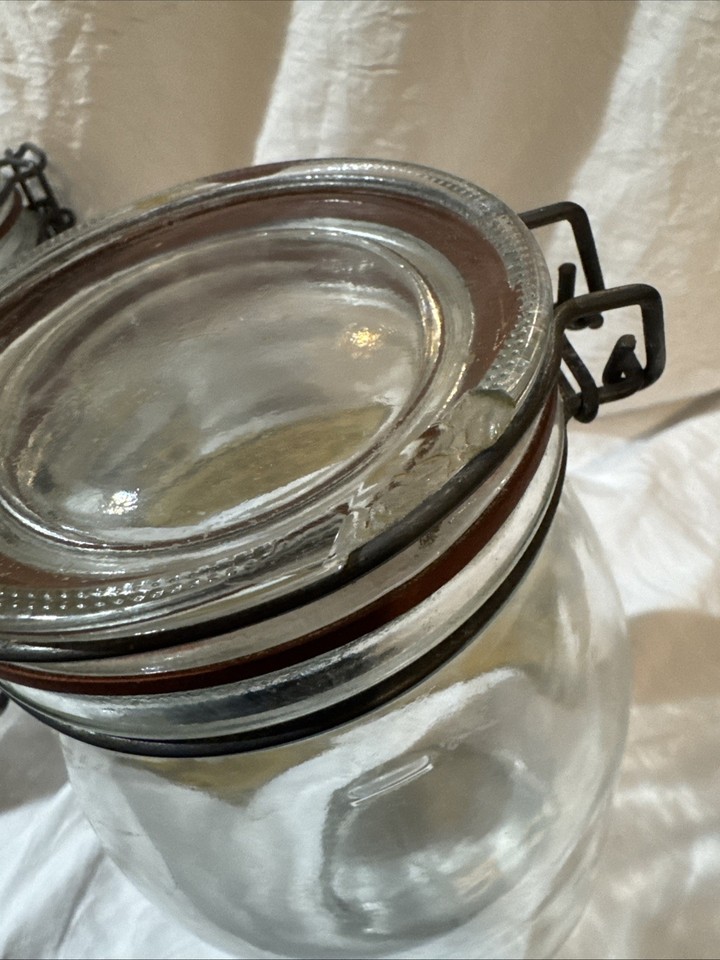 Tradewind Importers Jar Set Wire Bail Canister Set Flour Sugar Coffee ...