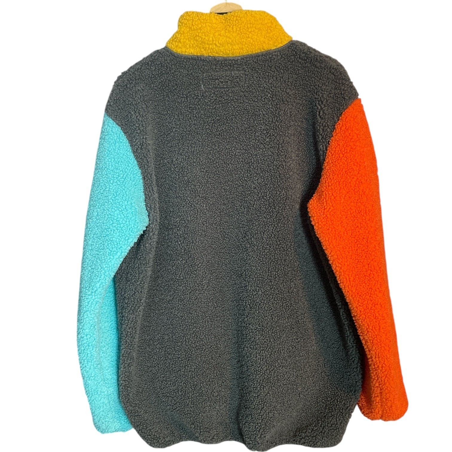Dutch Bros Coffee Fleece Pullover Smiley Face Sherpa Jacket Women's Medium