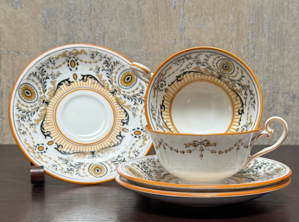 Royal Doulton 2 Cup & 3 Saucer Set Gilman Collamore NY RA5596 Lion ...