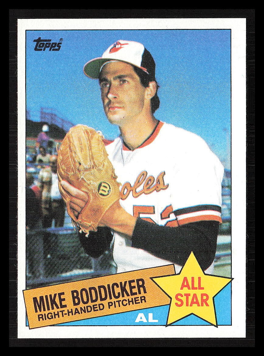 Mike Boddicker 1985 Topps #709 Baltimore Orioles | eBay