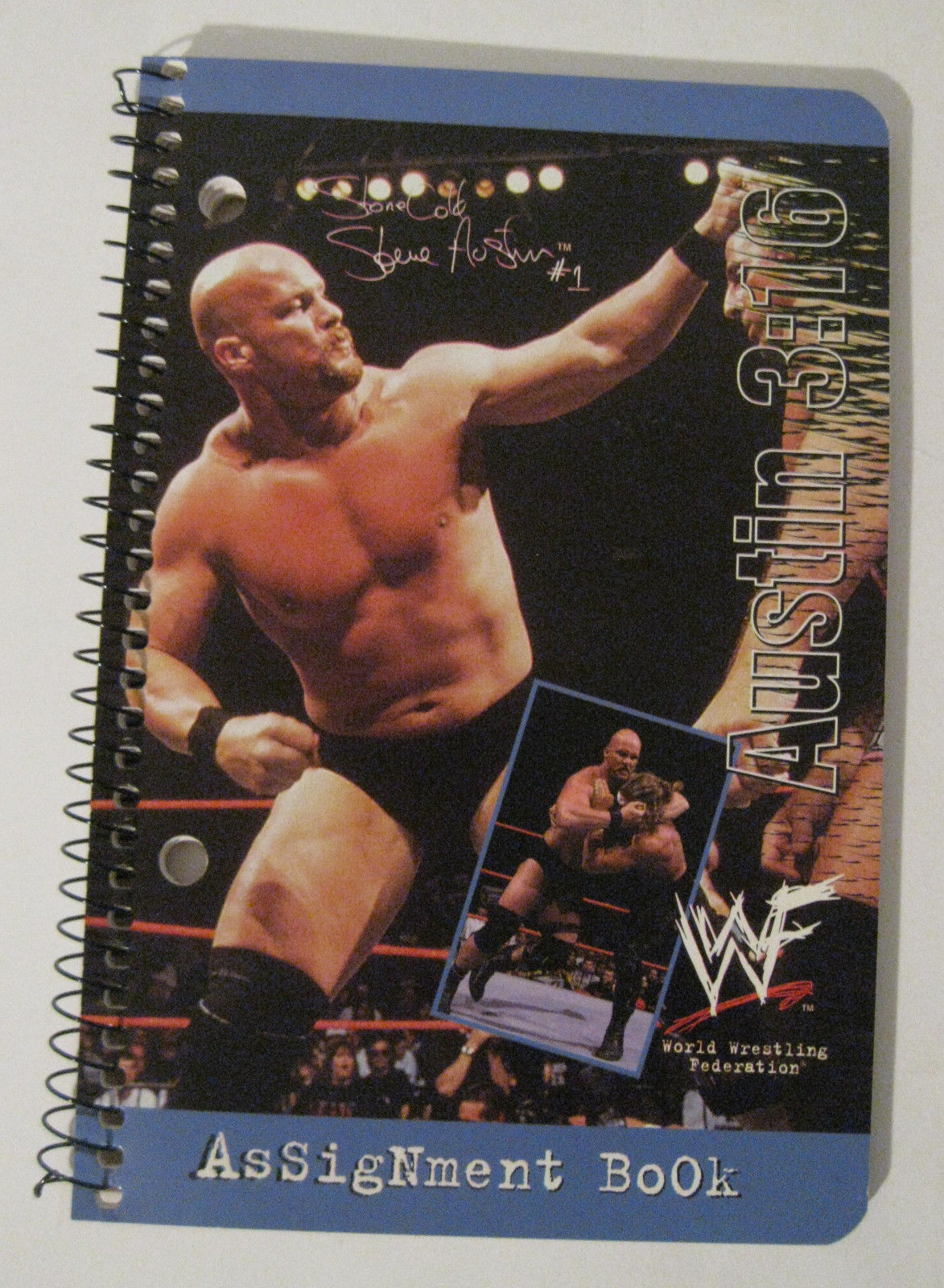 ONE (1) New 1998 WWF School Notebook The Rock Stone Cold The Undertaker ...