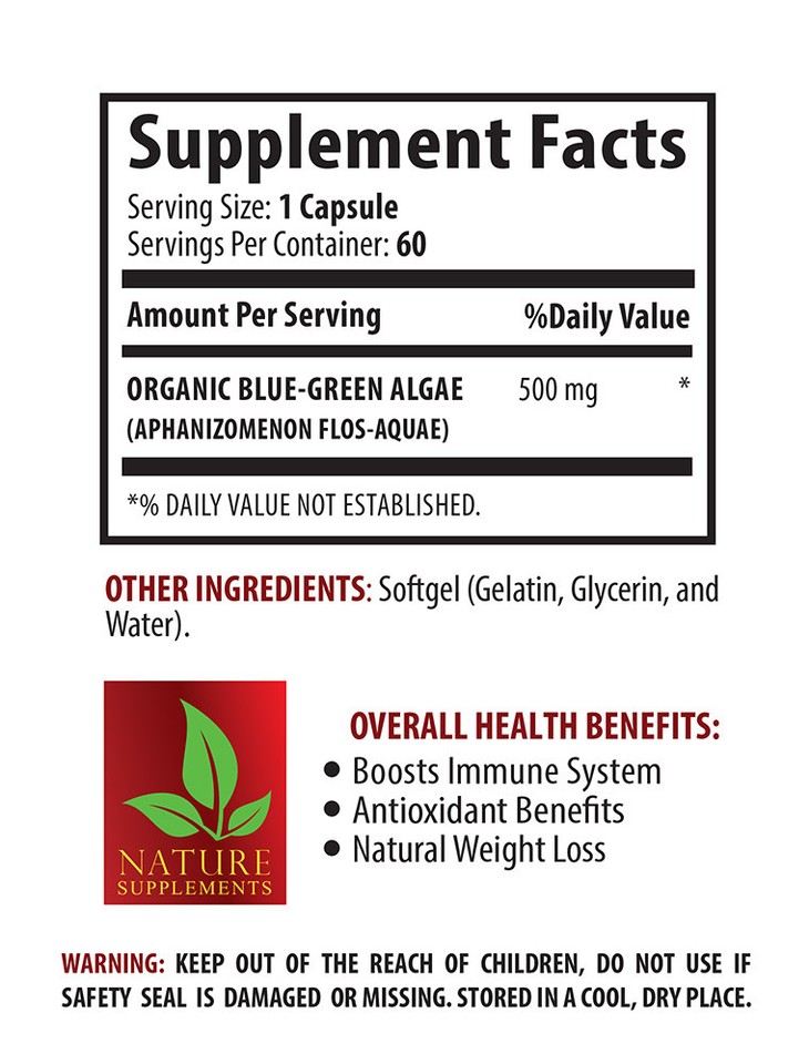 STEM CELL 500mg - Blue Green Algae Vegan Antioxidant Beta-carotene - 3B ...