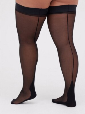 New Torrid Plus Size 1/2 Sexy Black Cuban Back Seam Pin Up Punk Goth ...