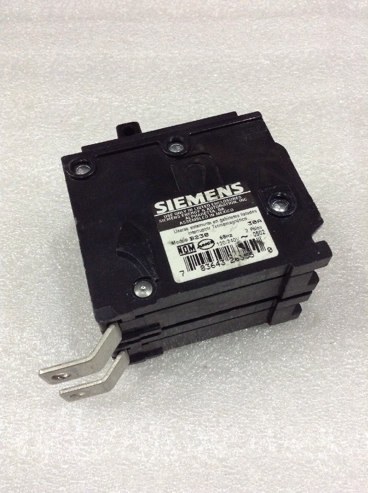 B230 Siemens Type BL 2 Pole 30A 120/240VAC Circuit Breaker 2 YEAR ...