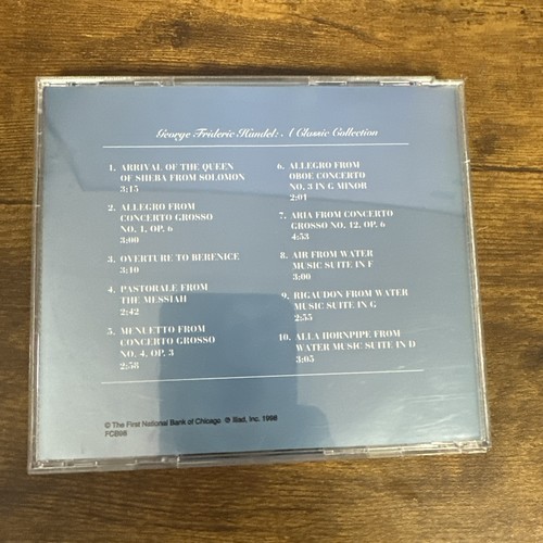 George Frideric Handel A Classic Collection The First National bank ...