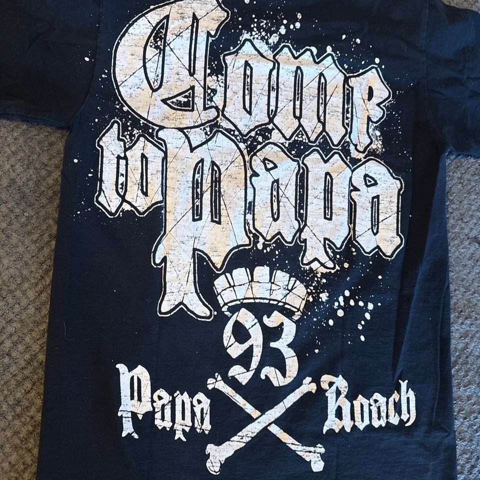 Vintage 90s Y2K Papa Roach Come to Papa Band Rock Alt Nu Metal Men’s ...