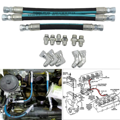 For 99-03 Ford 7.3L Powerstroke High Pressure Oil Pump HPOP Hoses Lines ...