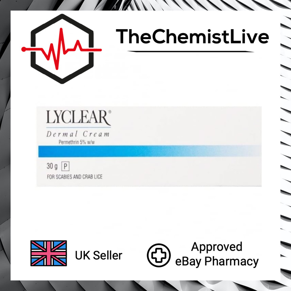 LYCLEAR DERMAL CREAM 30G - Premthrin 5% - Scabies & Crab Lice Treatment ...