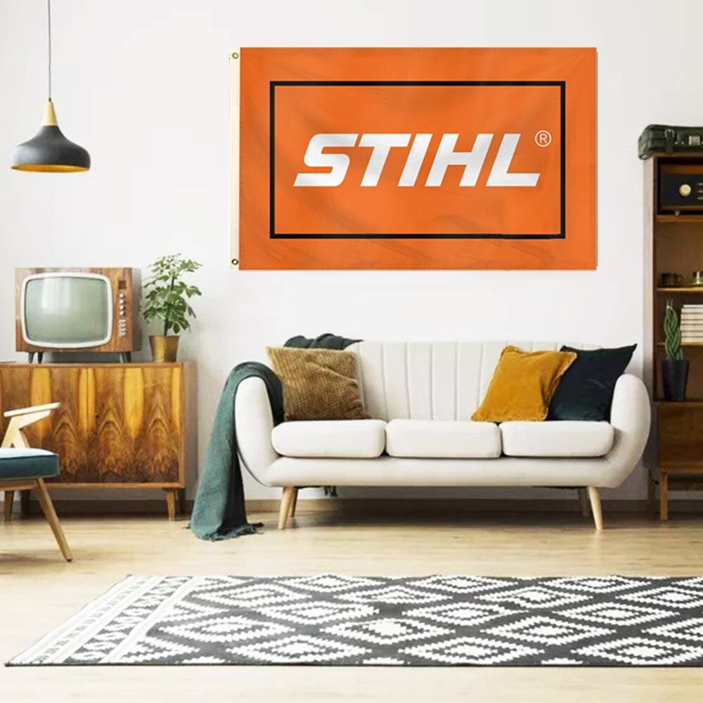 STIHL Banner Flag 3x5 FT Logo Chain Saw Tools Equipment Garage Man Cave ...