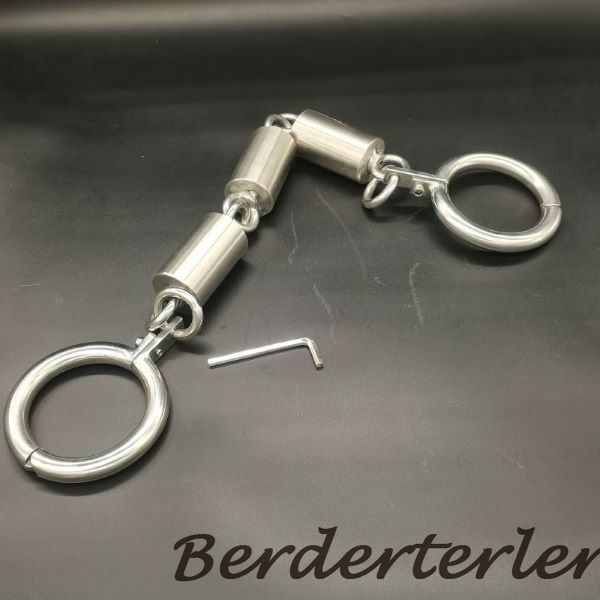 Heavy Stainless Steel Slaves Leg Cuffs Shackle Fetter Restraints ...