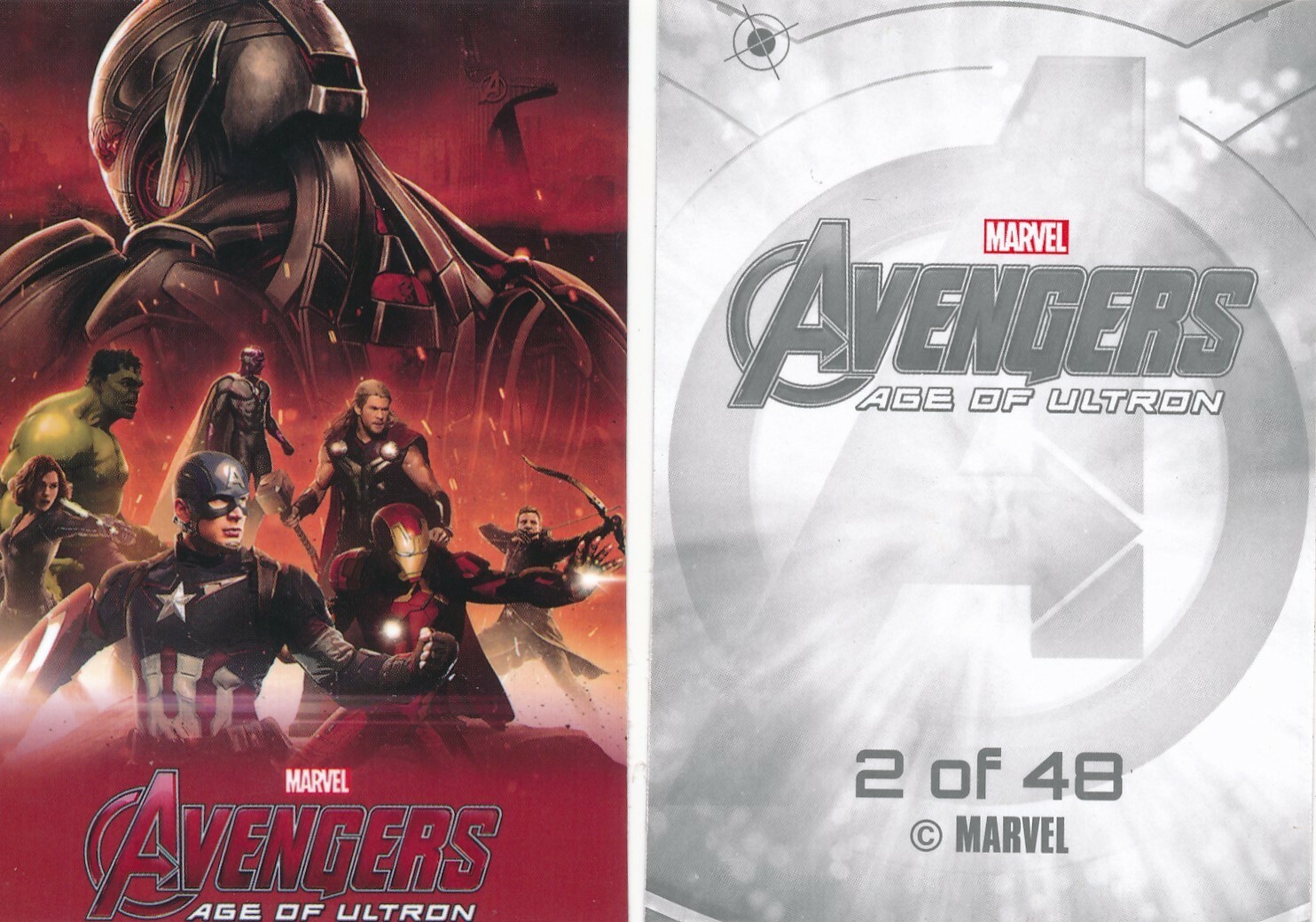 MARVEL AVENGERS AGE OF ULTRON DOG TAG SERIES SINGLE STICKER #2 | eBay