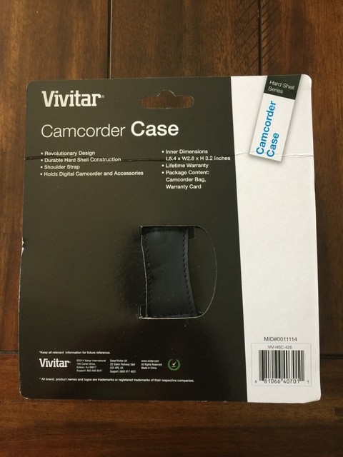 Vivitar Viv-hsc-6-blk Hard Shell Case Mini Camcorder for sale online | eBay