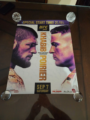 UFC 242 Fight Poster 18X24 Inches - Khabib vs Dustin Poirier | NEW ...