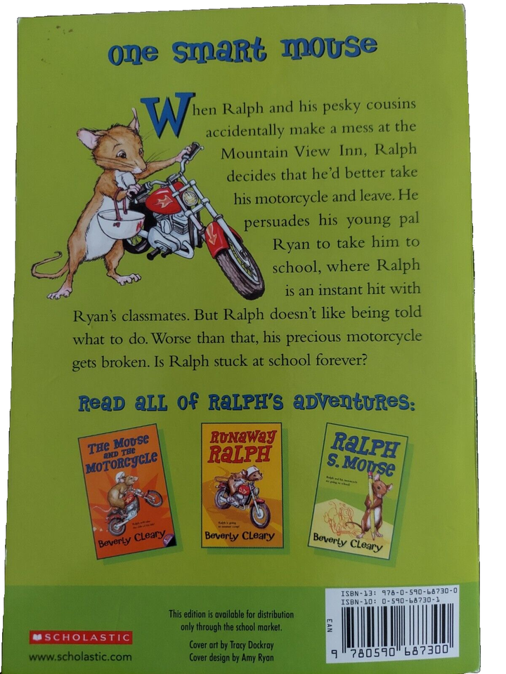 Ralph S Mouse Beverly Cleary Paperback 9780590687300 | eBay