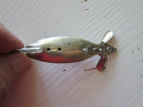 VINTAGE METAL SPRING LOADED SPINNER LURE | eBay