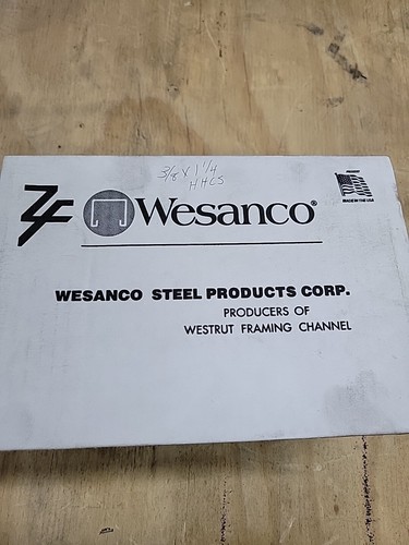 NEW WESANCO 3/8 X1 1/4 HHCS BOX OF 100 | eBay