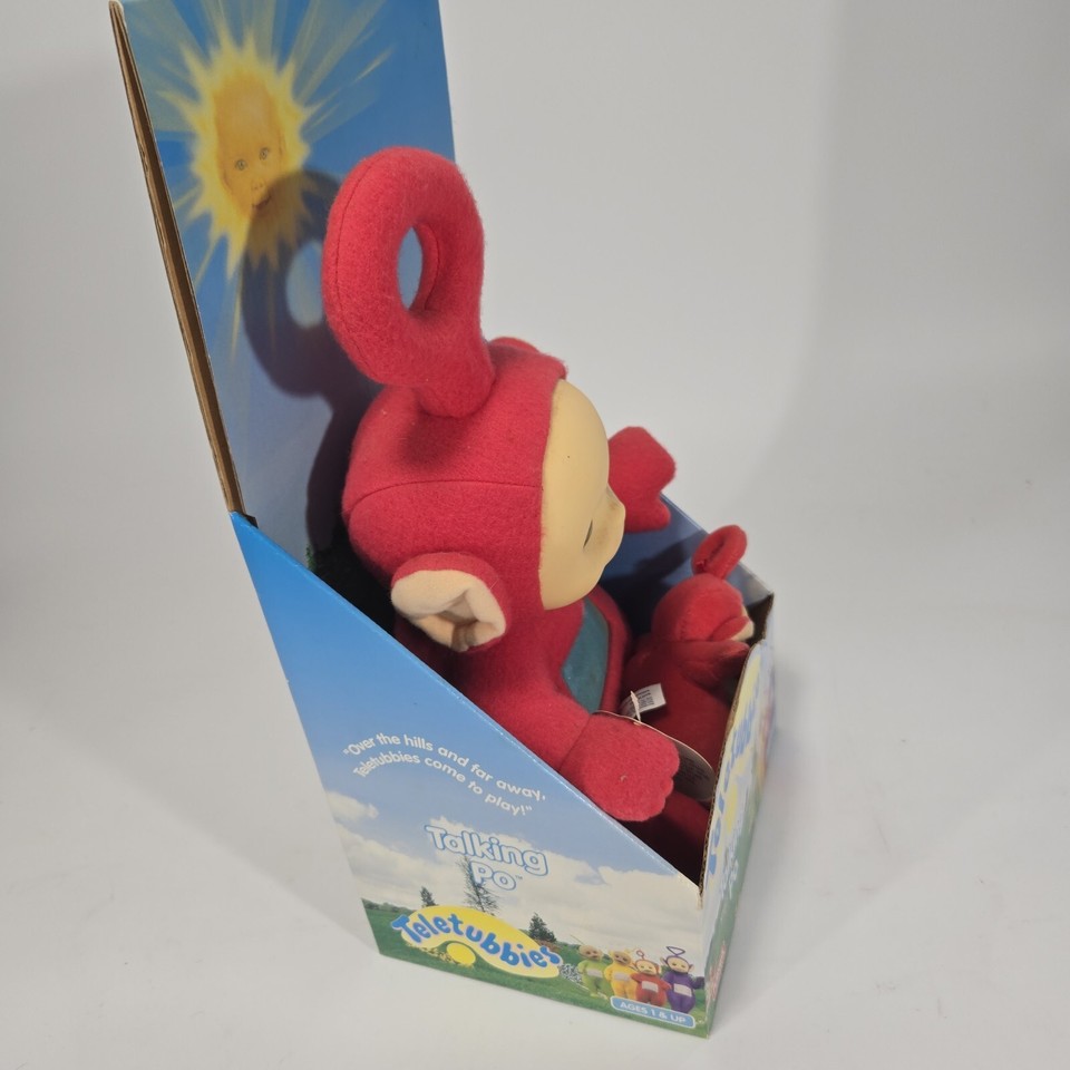 1998 Teletubbies RED Talking PO Original Box Playskool Bad Word Tubbie ...