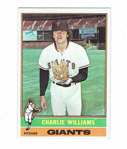 Charlie Williams San Francisco Giants Pitcher #332 Topps 1976 #Baseball ...