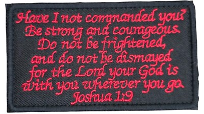 HAVE I NOT COMMANDED YOU? JOSHUA 1:9 RELIGIOUS BLACK OPS RED HOOK ...