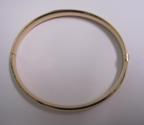 Scrap 14KT Yellow Gold Bangle Bracelet EternaGold Costa Rica 6.1 grams ...