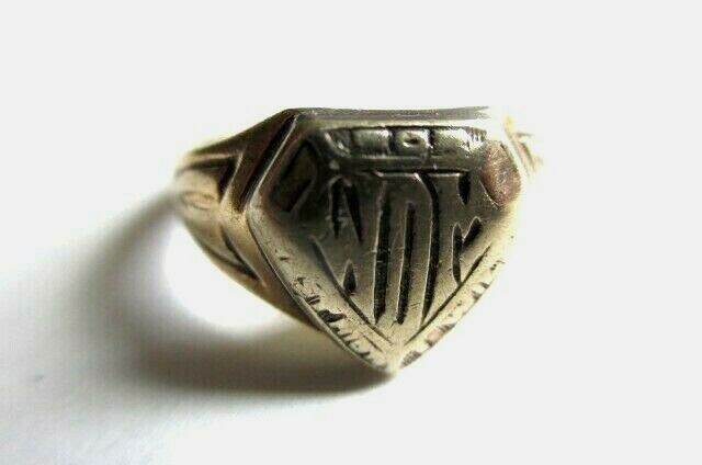 Antique H.R.TERRYBERRY Grand Rapids 10K Gold Initial Signet Ring 4 | eBay