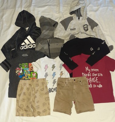 LOT OF CLOTHES SHIRTS SHORTS & HOODIE TUCKER+TATE VANS ADIDAS VOLCOM ...