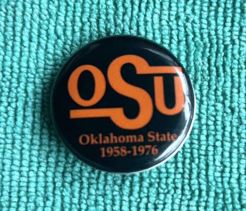 🟠 OSU Oklahoma State 1956-1976 Black/Orange Pinback Button 1.25" B29 | eBay