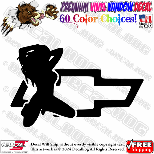 Sexy Chevy Hot Girl Car Truck Window Wall Vinyl Decal Sticker. | eBay