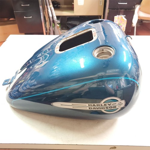 2008-2010 HERITAGE SOFTAIL FATBOY Fuel Gas Tank Suede Green Pearl FLSTC ...