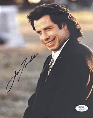 John Travolta Signed Autographed Grease Danny 8x10 Photo Headshot PSA ...