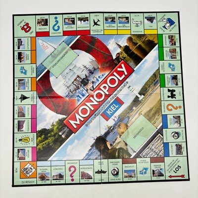 Monopoly Kiel Game Board Only 2010 German Deutsch Pieces Parts | eBay