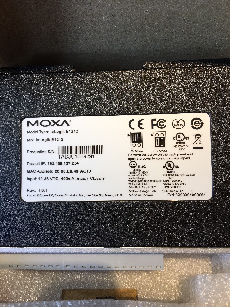 1+Moxa+ioLOGIK+E1212-t+Active+Ethernet for sale online | eBay