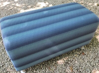 STEELCASE TURNSTONE ALIGHT RARE LARGE BENCH OTTOMAN VTG BLUE TURQUOISE ...