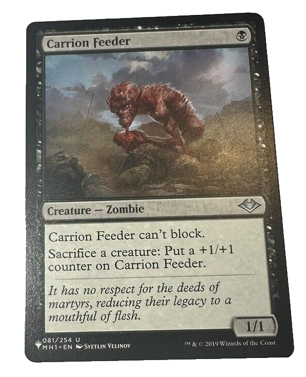 CARRION FEEDER MAGIC THE GATHERING CARD UNCOMMON CREATURE THE LIST | eBay