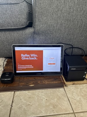 Toast Flex POS Dual Monitor System TT204 W/ Printer And Tap 2 Pay | eBay