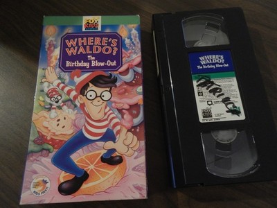FOX KIDS VIDEO VHS CARTOON WHERE’S WALDO THE BIRTHDAY BLOW OUT 1997 TV ...