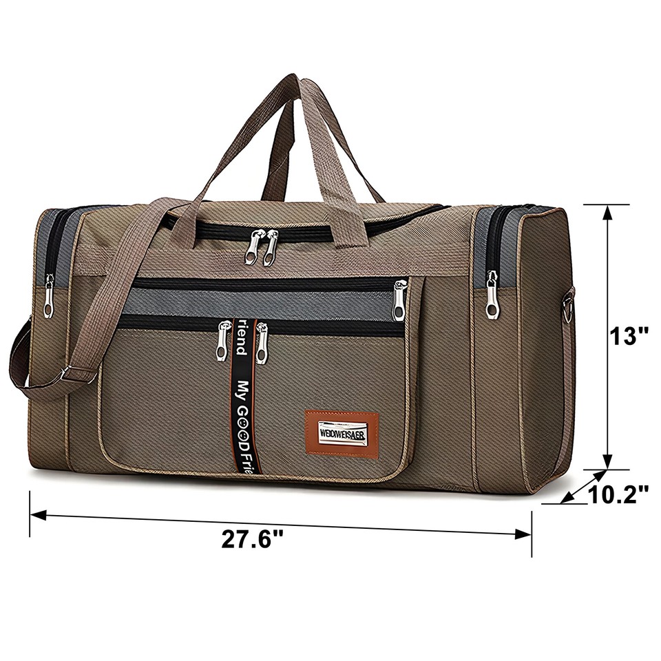 60L Duffle Bag Gym Bag Travel Luggage Sport Handbag Tote for Men Women ...