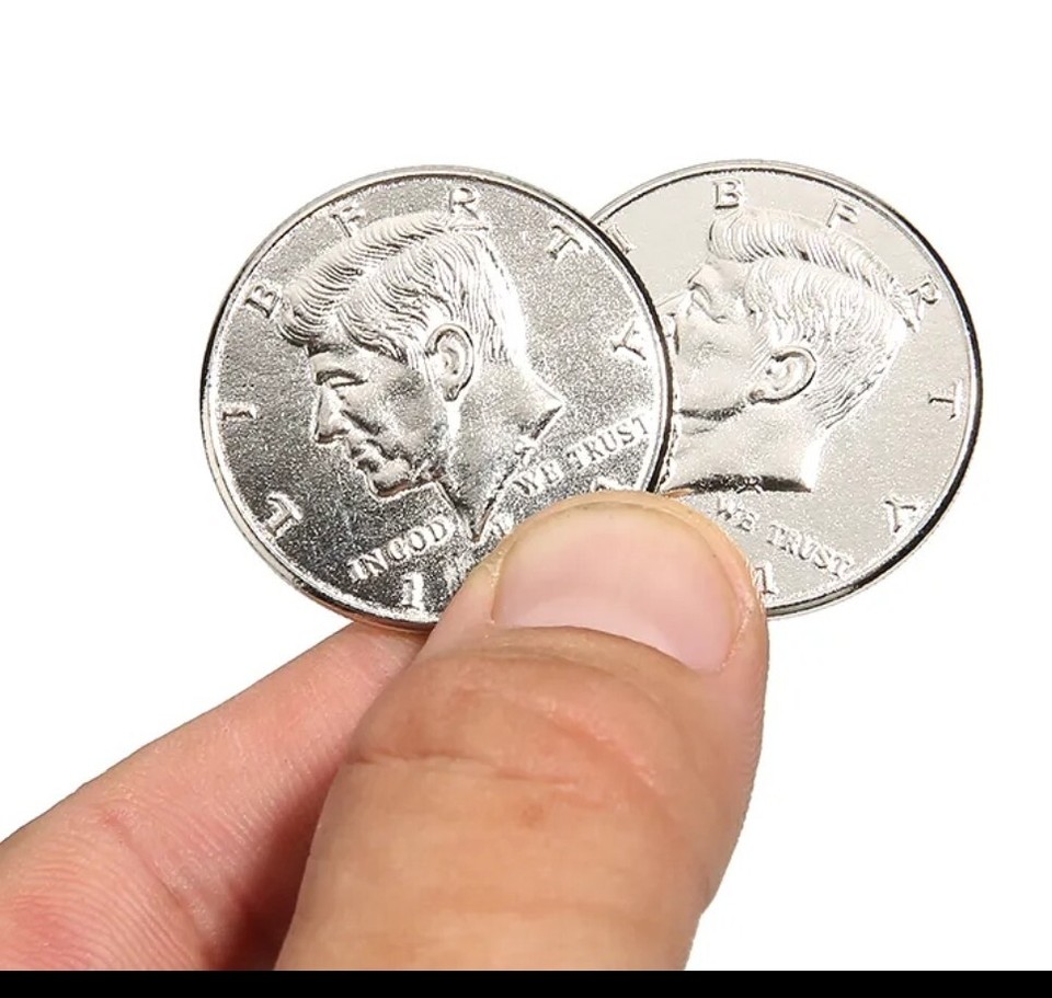 Magic Trick Gimmick Coin Double Headed Half Dollar T2 | eBay