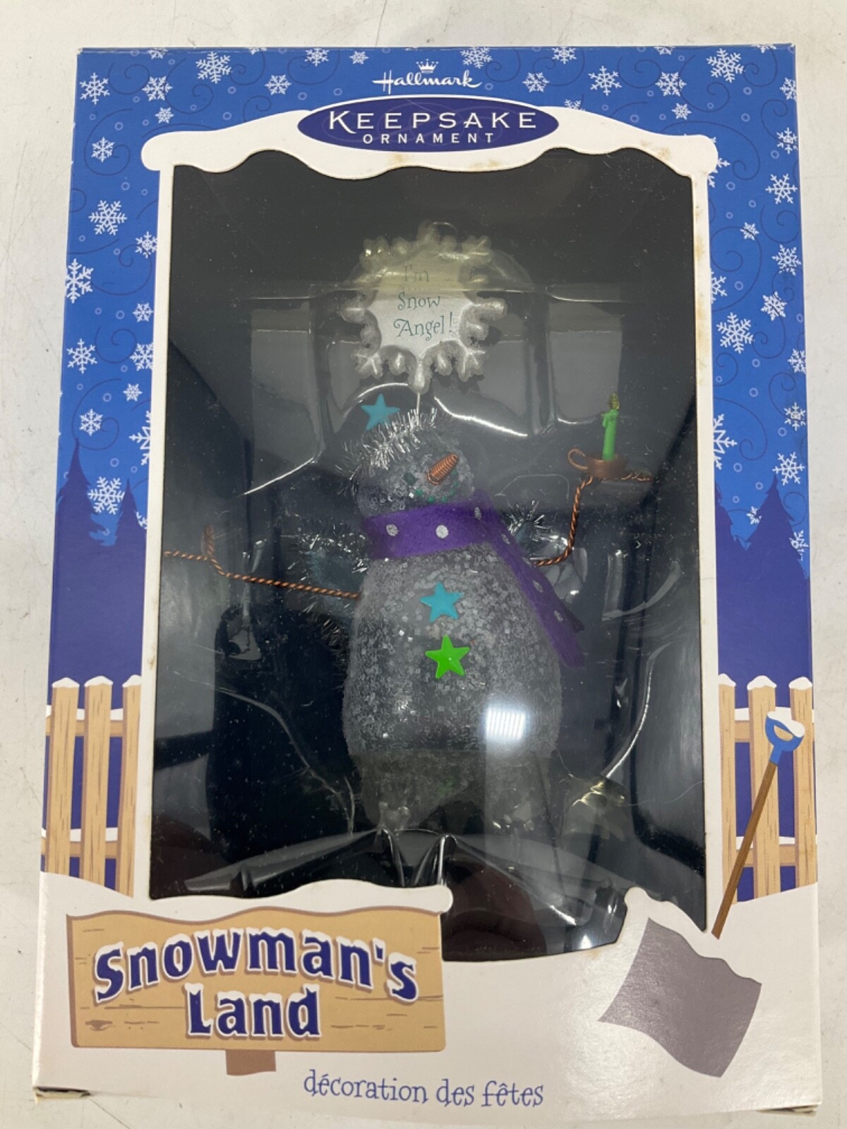 Hallmark Keepsake I'm Snow Angel! Christmas Tree Ornament Snowman's ...