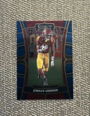 Jordan Addison 2023 Panini Select Draft CONCOURSE RED BLUE RETAIL ...