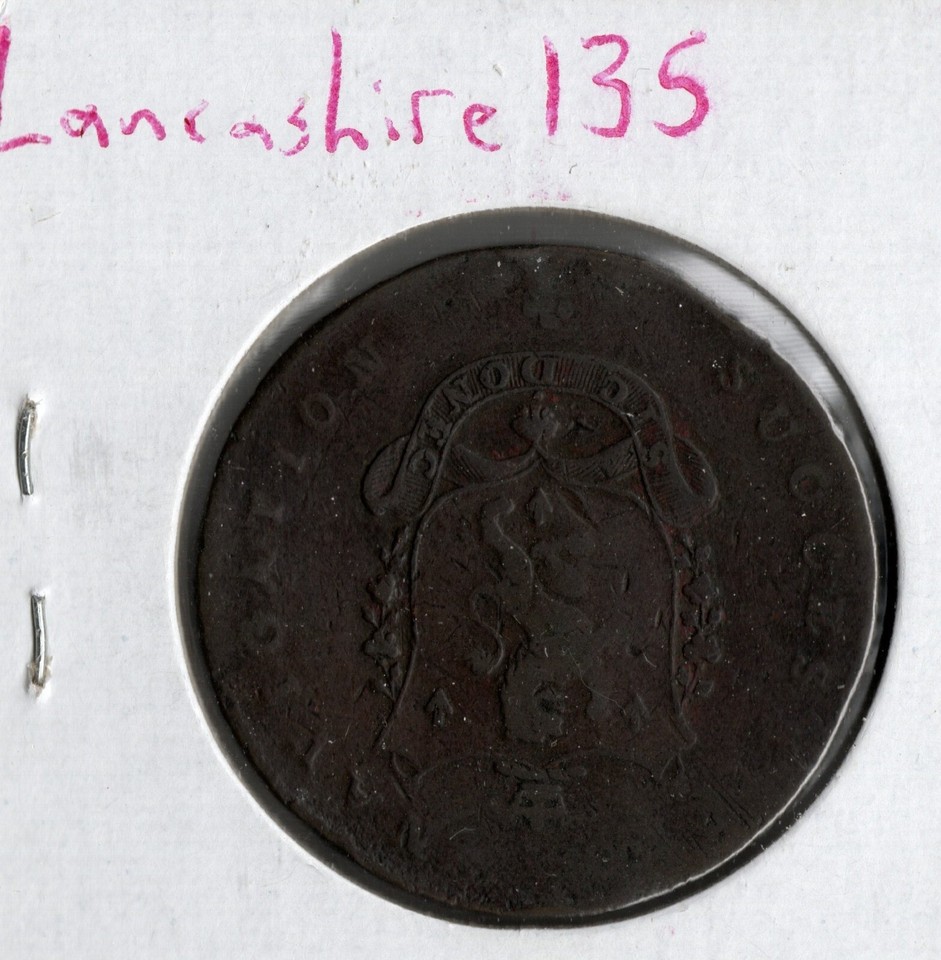 Condor Token Lancashire 1/2 Penny 1793 | eBay