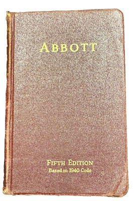 Abbott National Electrical Code Handbook 5th Edition 1940 Published | eBay
