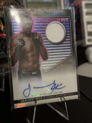 2024 Topps Midnight UFC Relic Autographs Jamahal Hill On Card Auto MINT ...