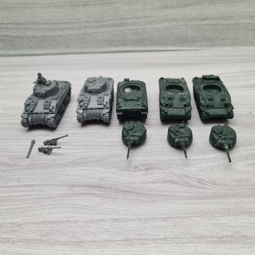 Sherman Tanks Bundle Lot Miniature WW2 RPG Vehicle Plastic 20mm Model ...