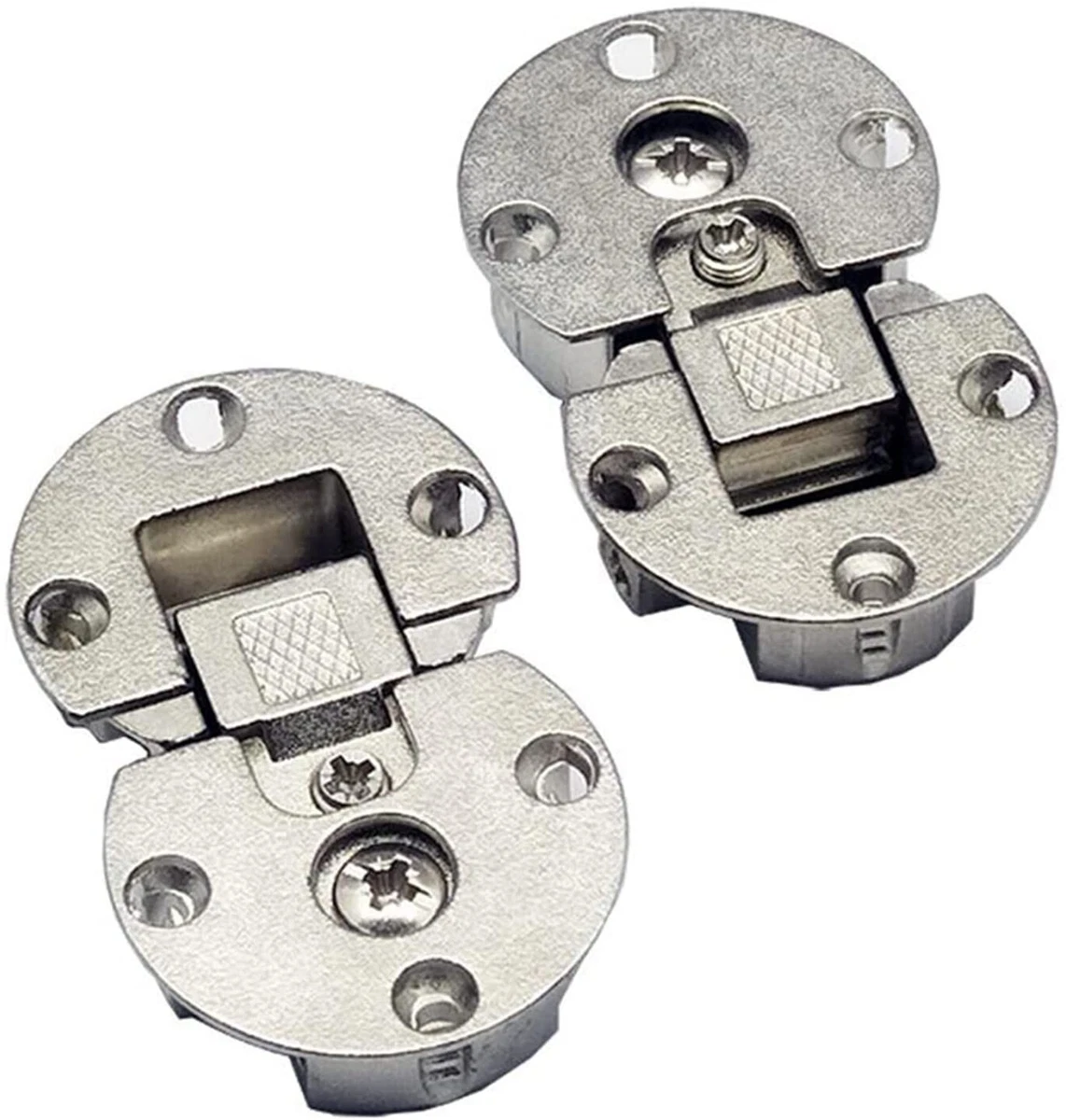 Round Recessed Hinges Cabinets